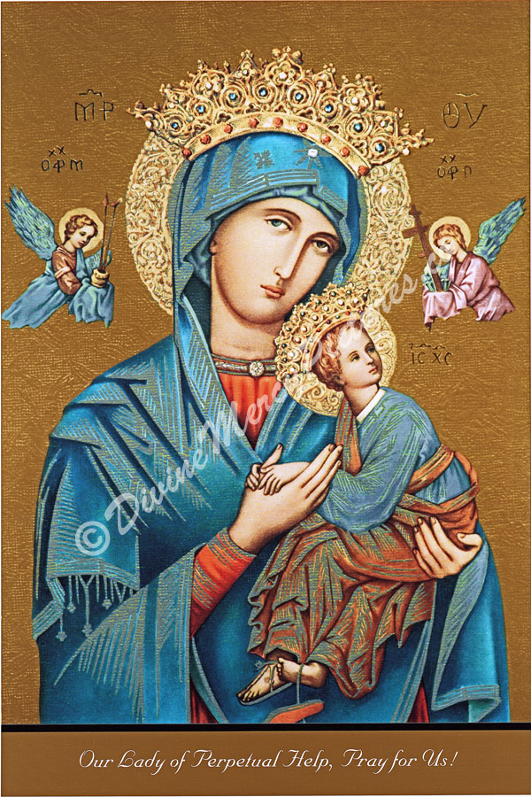 40" by 60" Gallery Wrapped Our Lady Of Perpetual Help Image